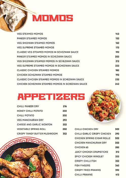 Menu of Let's Wok, Rajouri Garden, New Delhi
