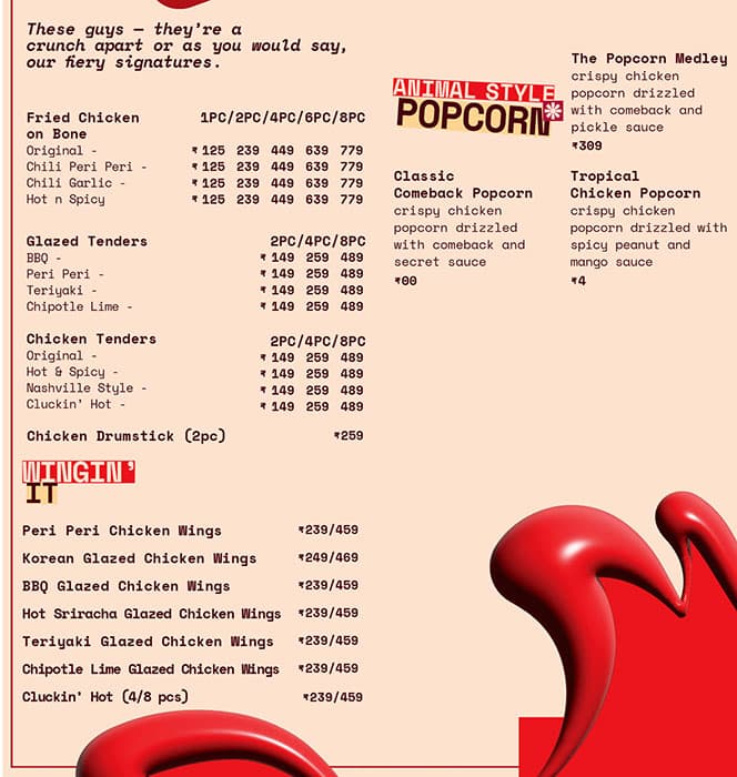Menu of Nashville Fried Chicken - NFC, Panch Pakhadi, Thane West, Thane