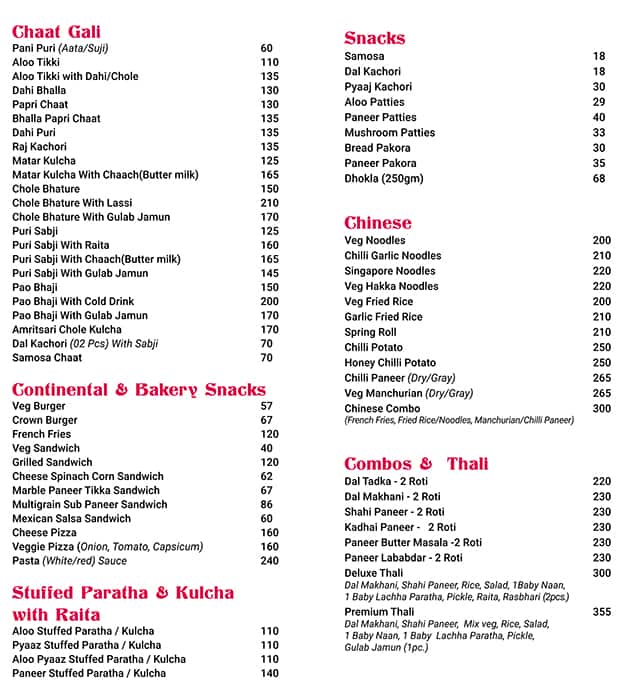 Menu at Mithaas, Noida, Shop 3