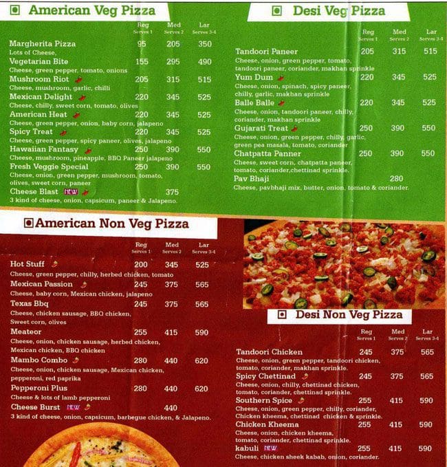 U.S. Pizza Menu, Menu for U.S. Pizza, City Centre, Udaipur - Zomato