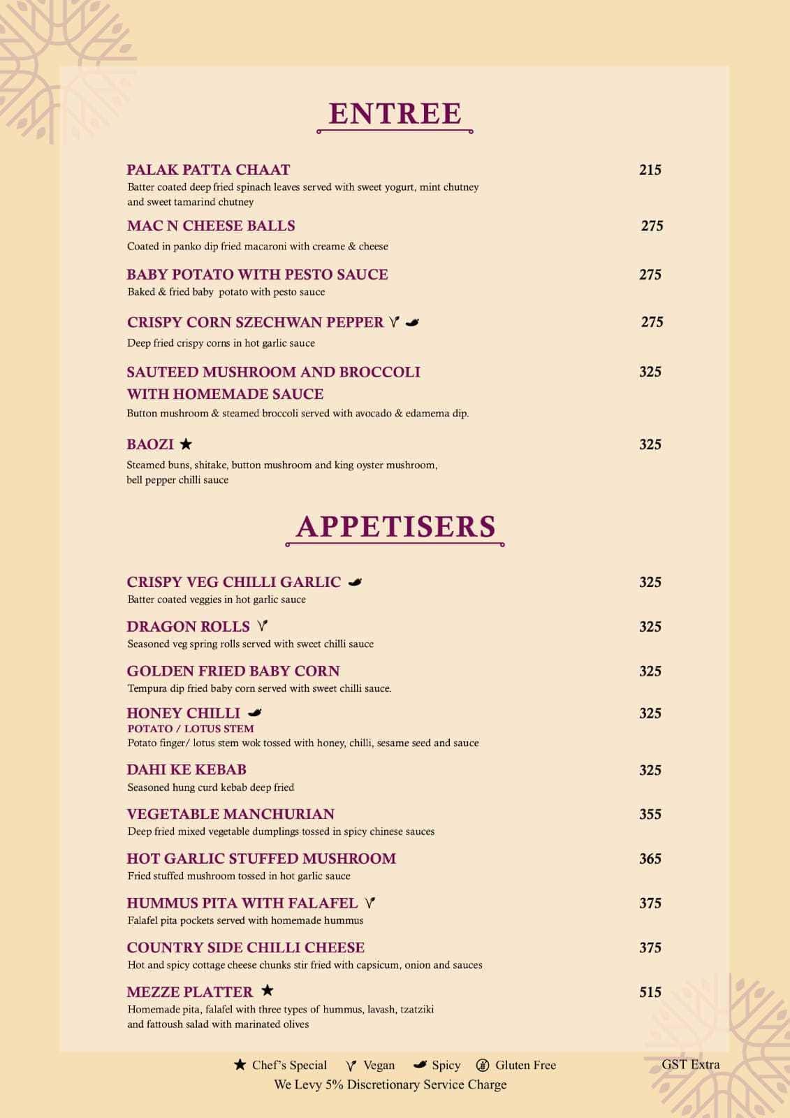 Menu of Marasim- A Unit Of Khaana Khazana, Channi Himmat, Jammu