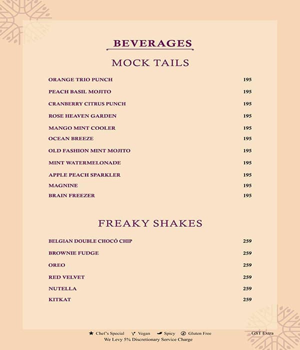 Menu of Marasim- A Unit Of Khaana Khazana, Channi Himmat, Jammu