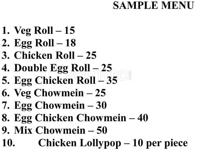 Menu at Abar Khabo, Kolkata, 3/47