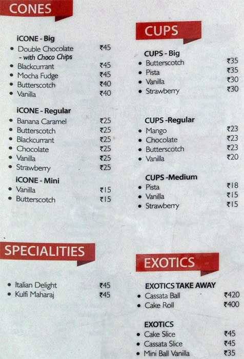 Arun Icecreams Menu, Menu for Arun Icecreams, Banaswadi, Bangalore - Zomato