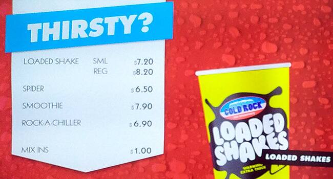 Menu at Cold Rock Ice Creamery Cleveland restaurant, Cleveland, 7/152 ...