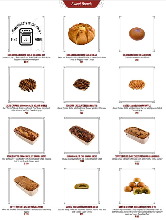Menu at Boulangerie 22 cafe, Quezon City, M22P+V83