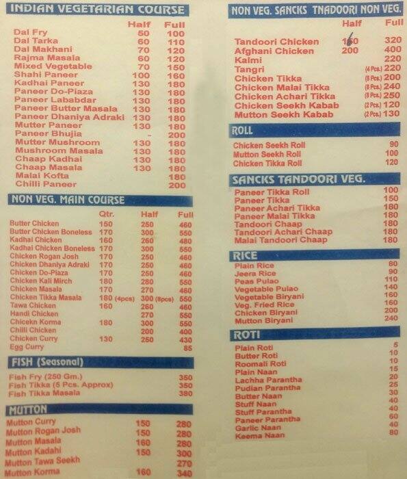 Sindhi Snacks Menu, Menu for Sindhi Snacks, R K Puram, New Delhi - Zomato