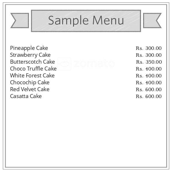 Menu of Himalaya Bakers A.B, Raj Nagar, Ghaziabad