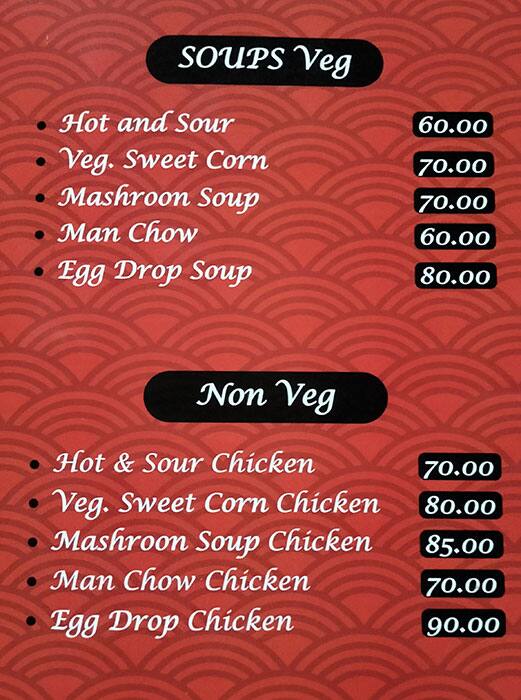 Menu of Puspa Family Restaurant, Virar, Mumbai