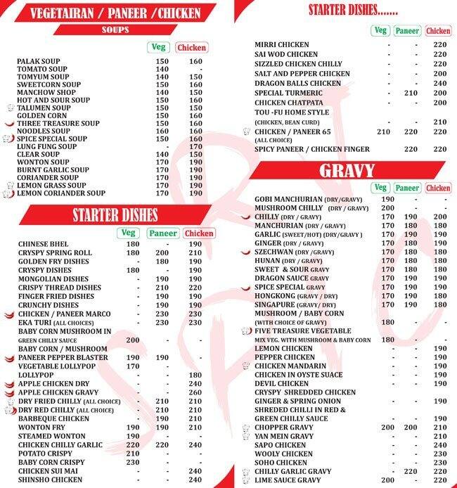 RJ Spice Menu, Menu for RJ Spice, Marol, Mumbai - Zomato