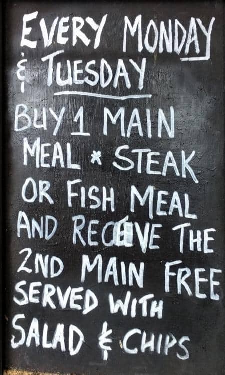 Menu at Mangere Bridge Tavern (The Wanderers Club), Auckland