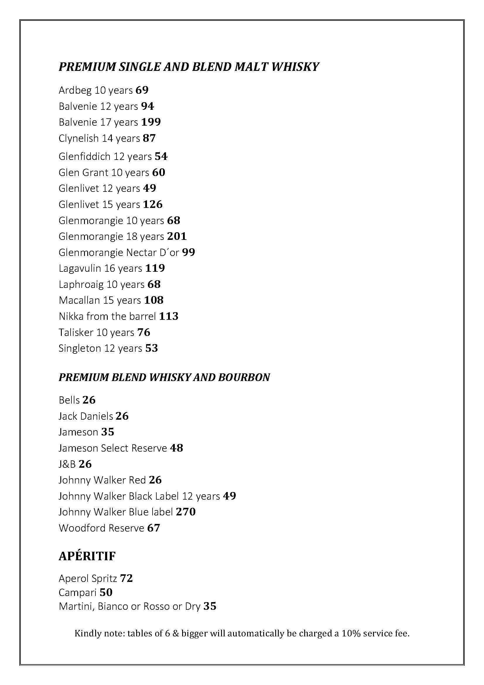 Menu at Meet On Milner restaurant, Pretoria, 378 Milner St