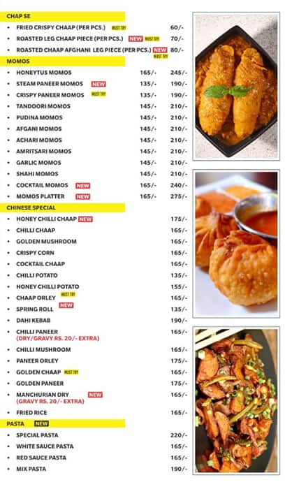 Menu at The Crispy bites, Delhi, E-15/144-145