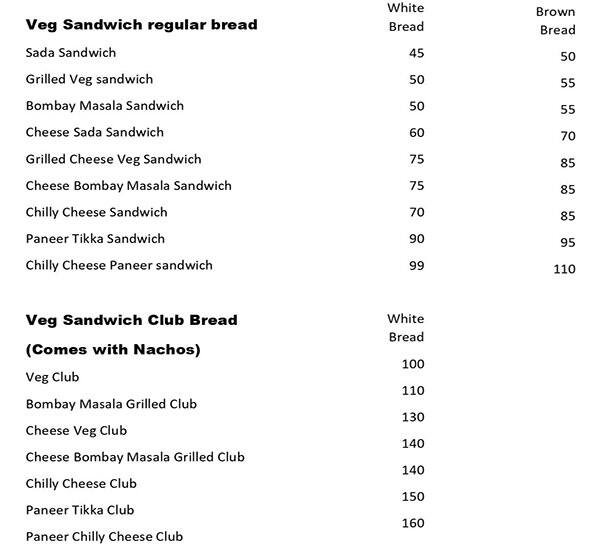 Menu of Farsan Point, Kharghar, Navi Mumbai