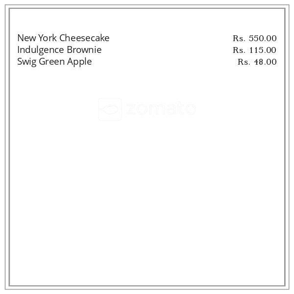 Menu at Mandarin Oak Defence Colony, New Delhi