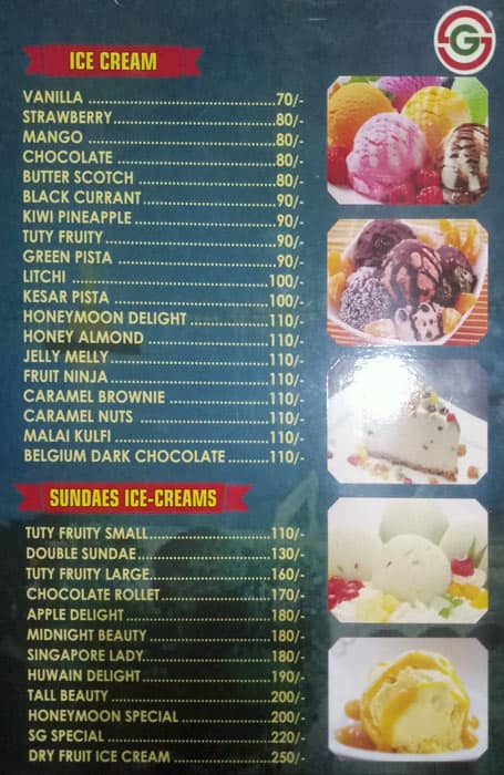 Menu of Shah Ghouse Pantry, Gachibowli, Hyderabad