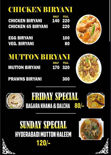 Menu of New Deccan Delight Restaurant, Malad West, Mumbai