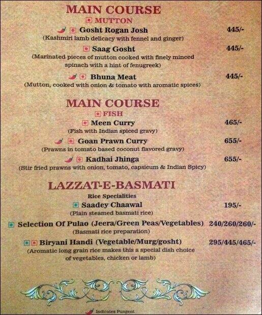 Menu at Park Balluchi, Gurugram, Lesivre Valley Park Road