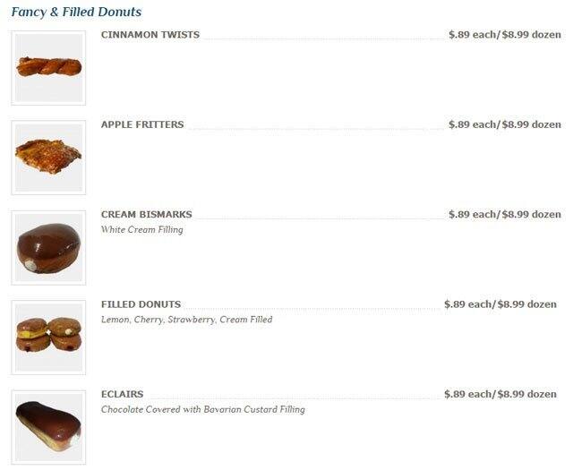 Menu at Round Rock Donuts fast food, Round Rock, 106 W Liberty Ave