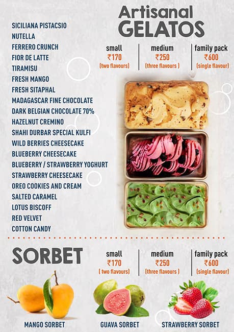 Ice Cream Factory Menu, Menu for Ice Cream Factory, Carter Road, Bandra ...