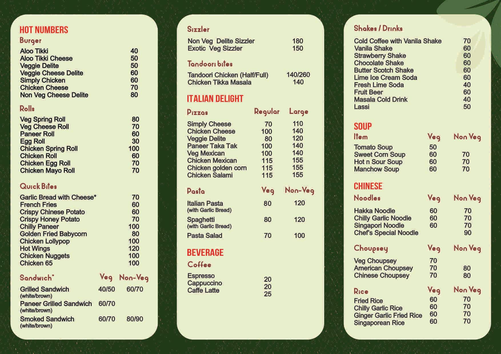 Coffee House Menu, Menu for Coffee House, Pan Bazaar, Guwahati - Zomato