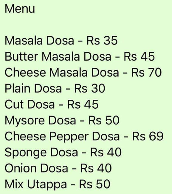 Menu of Krishna Snacks Center, Bopkhel, Pune