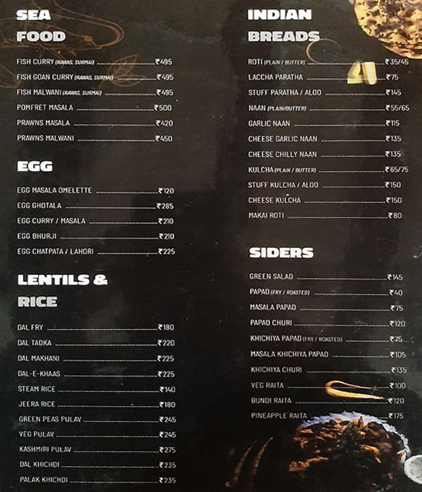 Menu of All Season's Kitchen & Bar, Borivali East, Mumbai