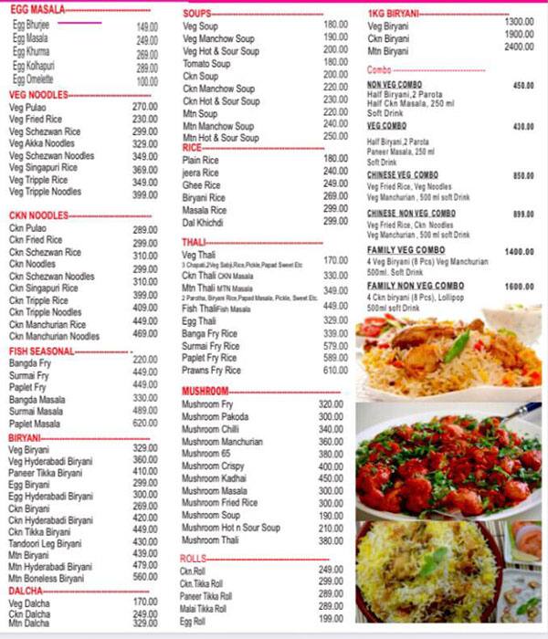 Menu at Pakeeza, Pune, Shop 3