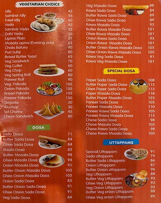Menu of Venus Inn Restaurant, Bapuji Nagar, Bhubaneshwar