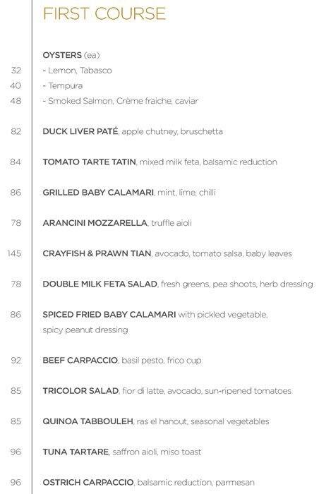 Sevruga Menu, Menu for Sevruga, V & A Waterfront, Cape Town - Zomato SA