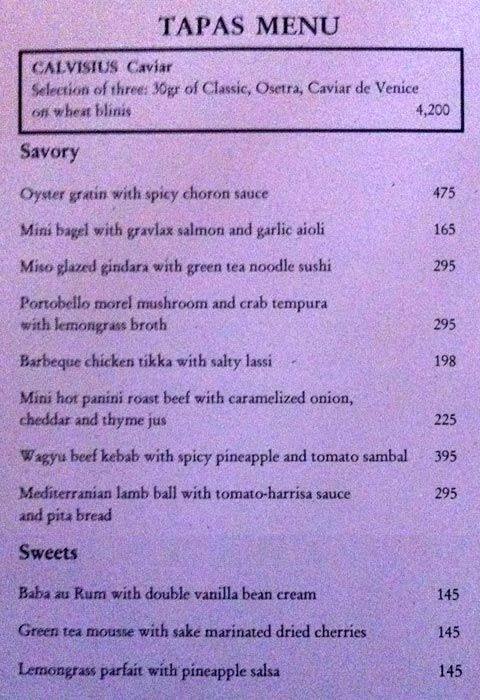 Menu at The Wine Cellar, Jakarta, The Residences at Dharmawangsa Jl. Darmawangsa VIII/5