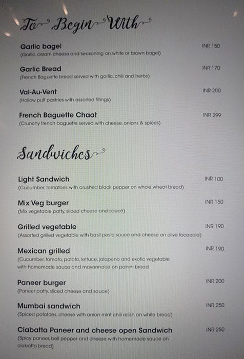 Menu at Krozzon By Masters Bakery, Indore