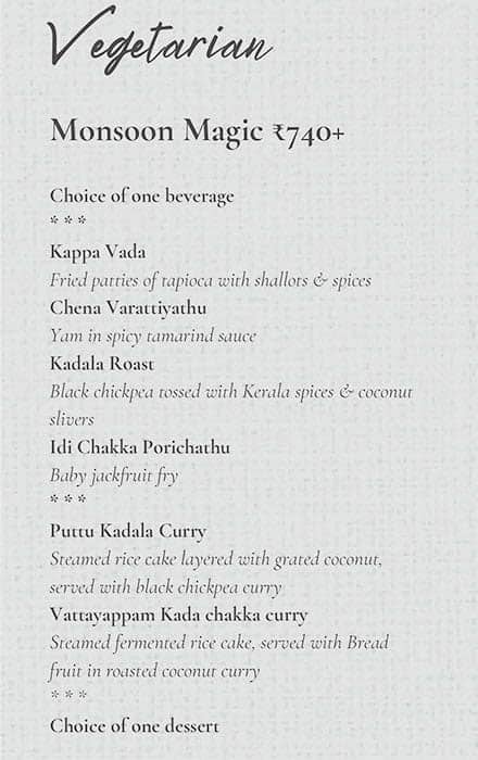 Menu of Kappa Chakka Kandhari, Koramangala 6th Block, Bangalore
