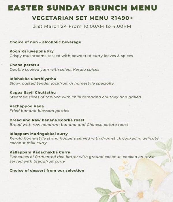 Menu of Kappa Chakka Kandhari, Koramangala 6th Block, Bangalore