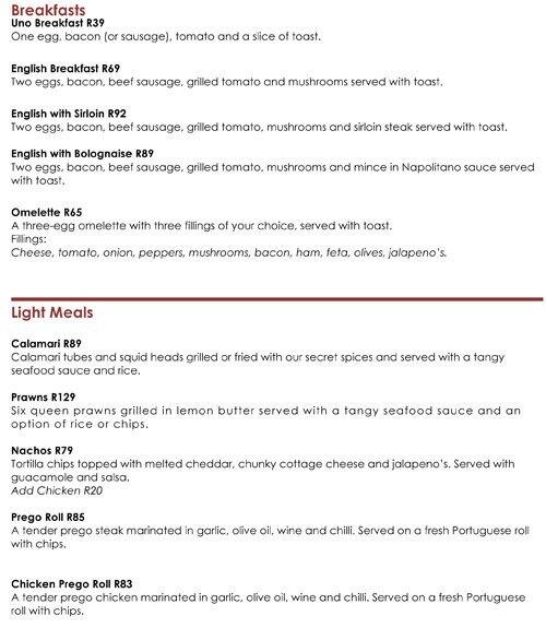 Cappello Menu, Menu for Cappello, CBD, Cape Town - Zomato SA