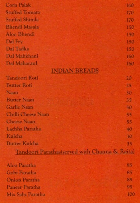 Menu at Puranmal, Ahmedabad, Law Garden Cross Road