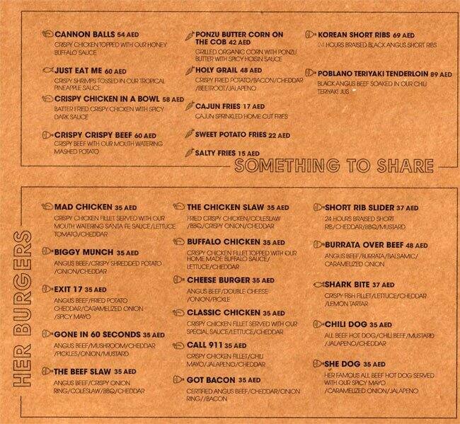 She Burger Menu, Menu for She Burger, Al Safa, Dubai - Zomato