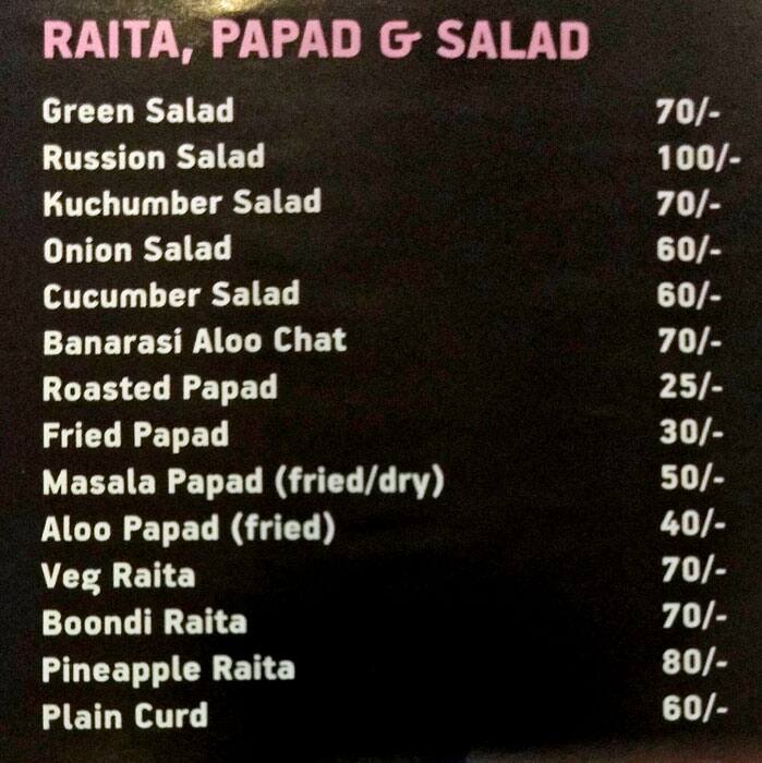 Menu at Rhythm Resturant.., Varanasi