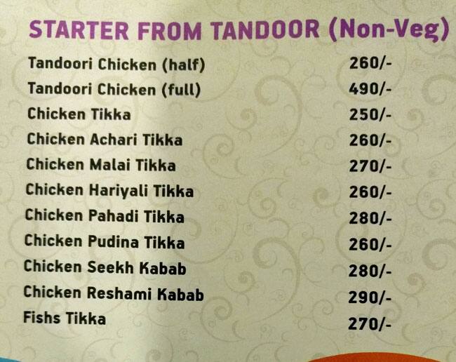 Menu at Rhythm Resturant.., Varanasi