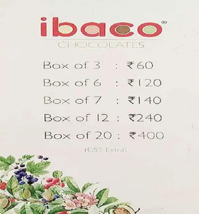 Menu at ibaco, Puducherry, Shop No. 48