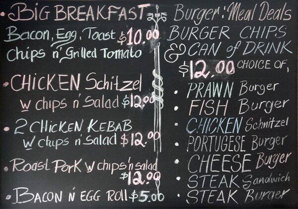 Menu at Oreo Cafe, Beaconsfield