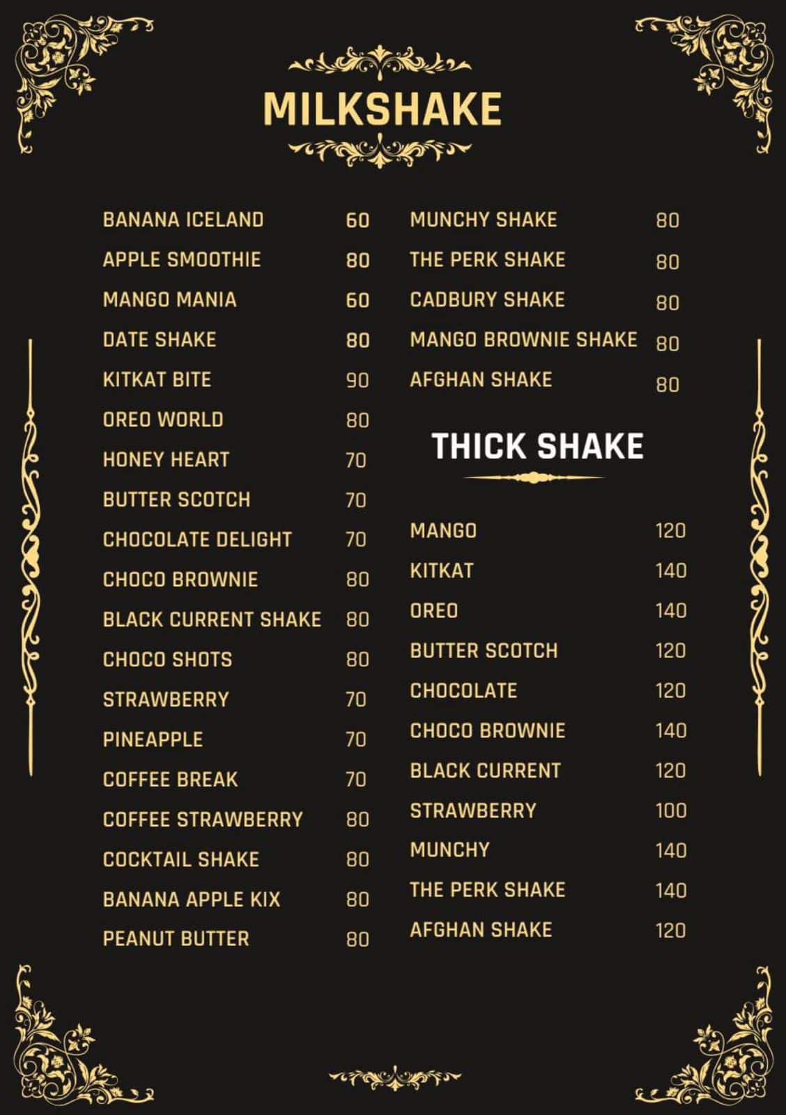 Menu of Jalpaan, IIT Kharagpur, Kharagpur