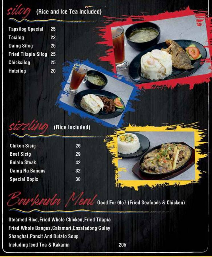 Menu of Puso Pinoy Restaurant, Al Markaziya, Abu Dhabi