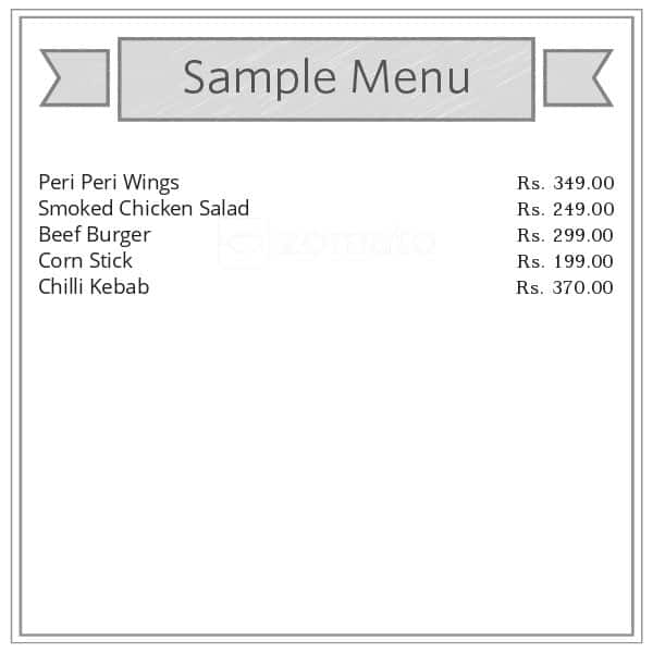 Menu of The Grillax, Edappally, Kochi