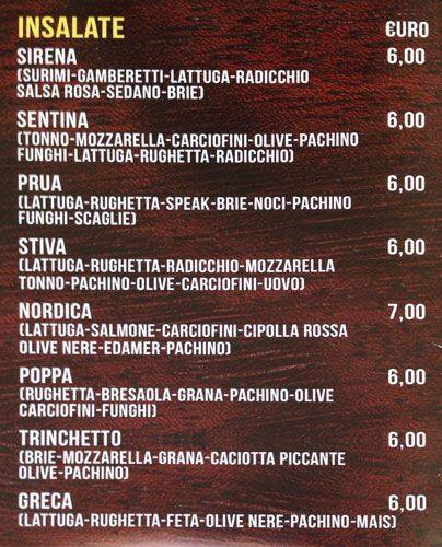 Zenzero Bistrot Bologna Menu Templates
