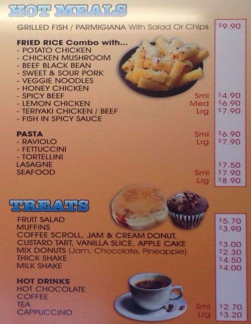 Menu at Gourmet Express fast food, Campbellfield