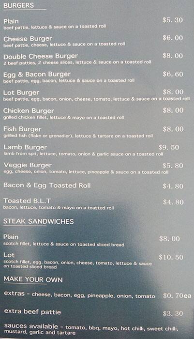 Menu at Shark Bite Fish 'n' Chippery restaurant, Lyndhurst