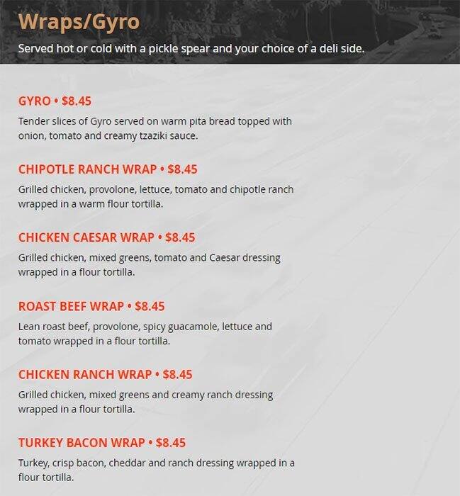 Menu at Hello Deli restaurant, Albuquerque, 7600 Jefferson St NE