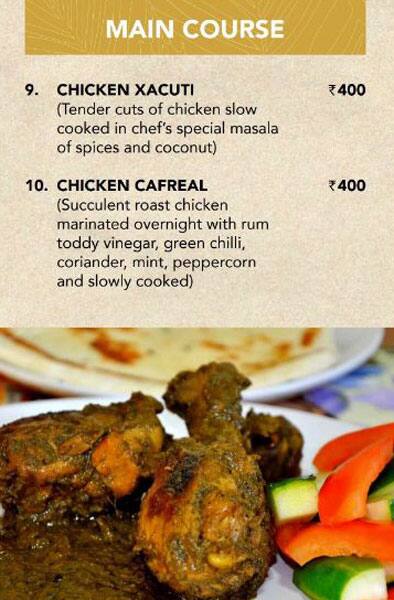 Menu at Uncle sam cafe and restaurant, Calangute