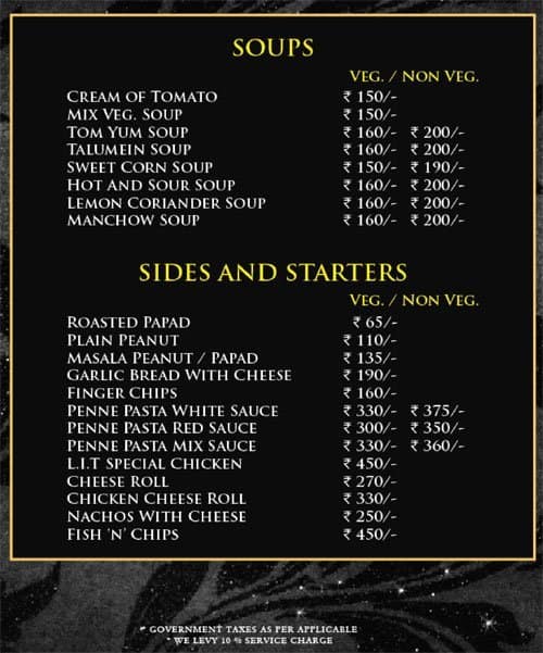 LIT Ultrabar Menu, Menu for LIT Ultrabar, Sector 18, Noida - Zomato